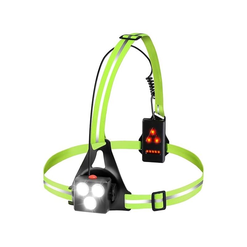 Linterna para correr - Linterna LED recargable por USB para el pecho ...