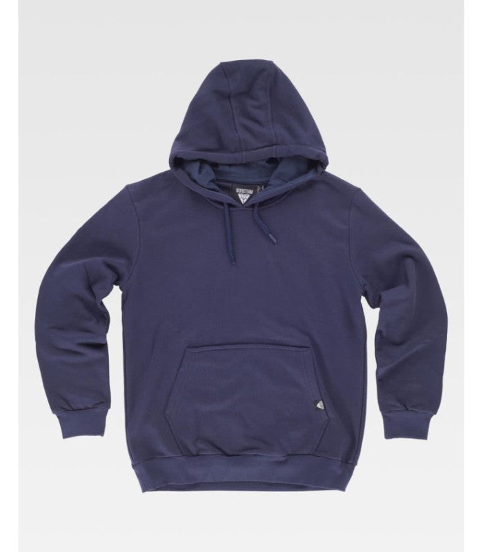 Sudadera básica con capucha y cordón ajustable. Cubrecosturas en el ...