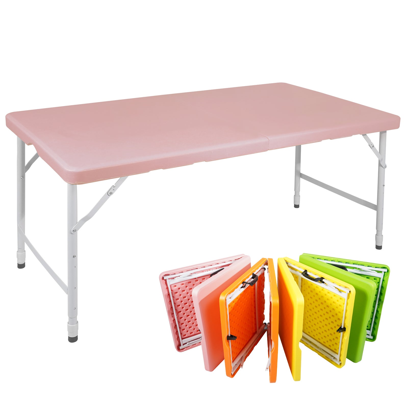 Table d'appoint d'extérieur rectangulaire en fer Rose 2 places | Leroy ...