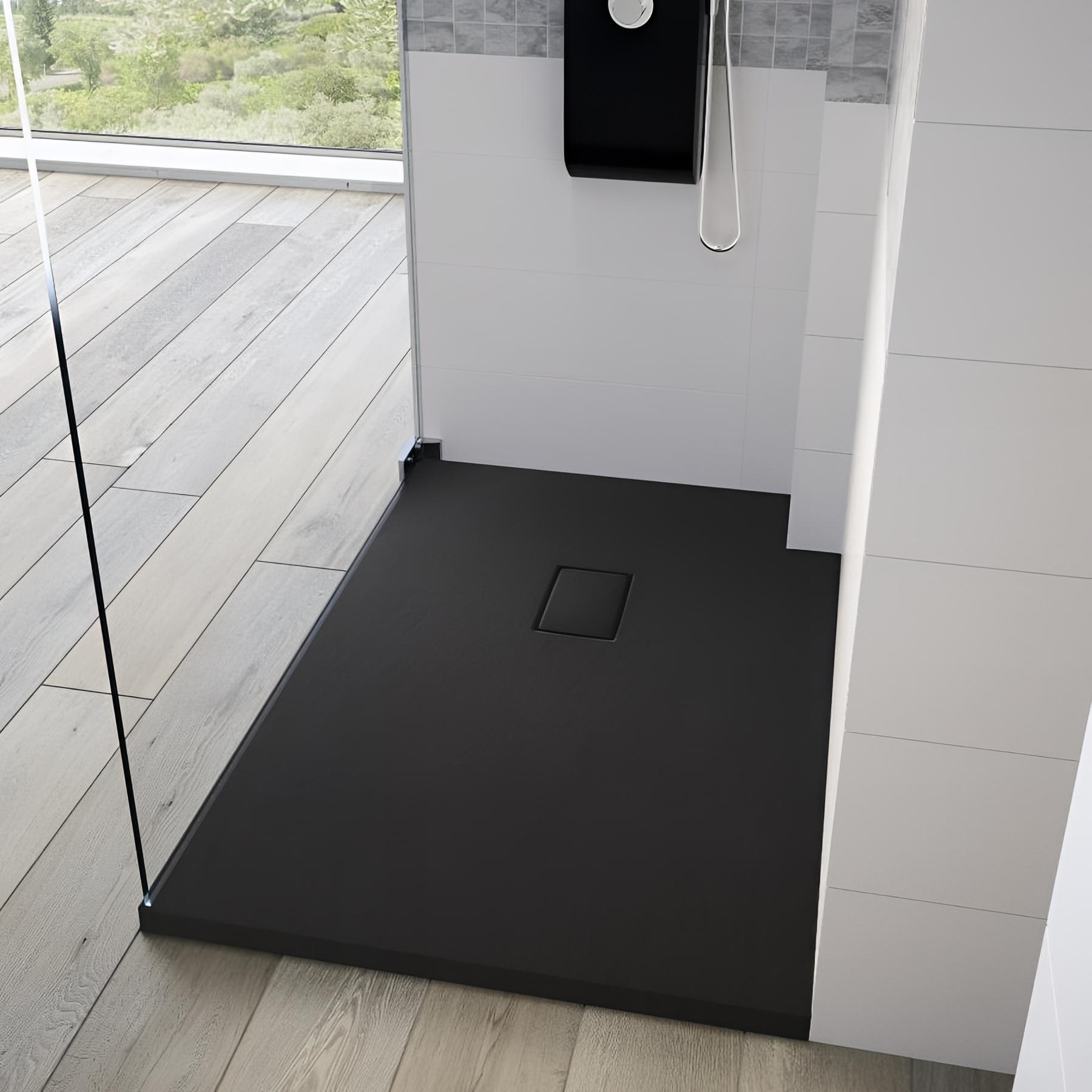 Receveur de douche composite extra-plat découpable KINEDO KINESURF ...