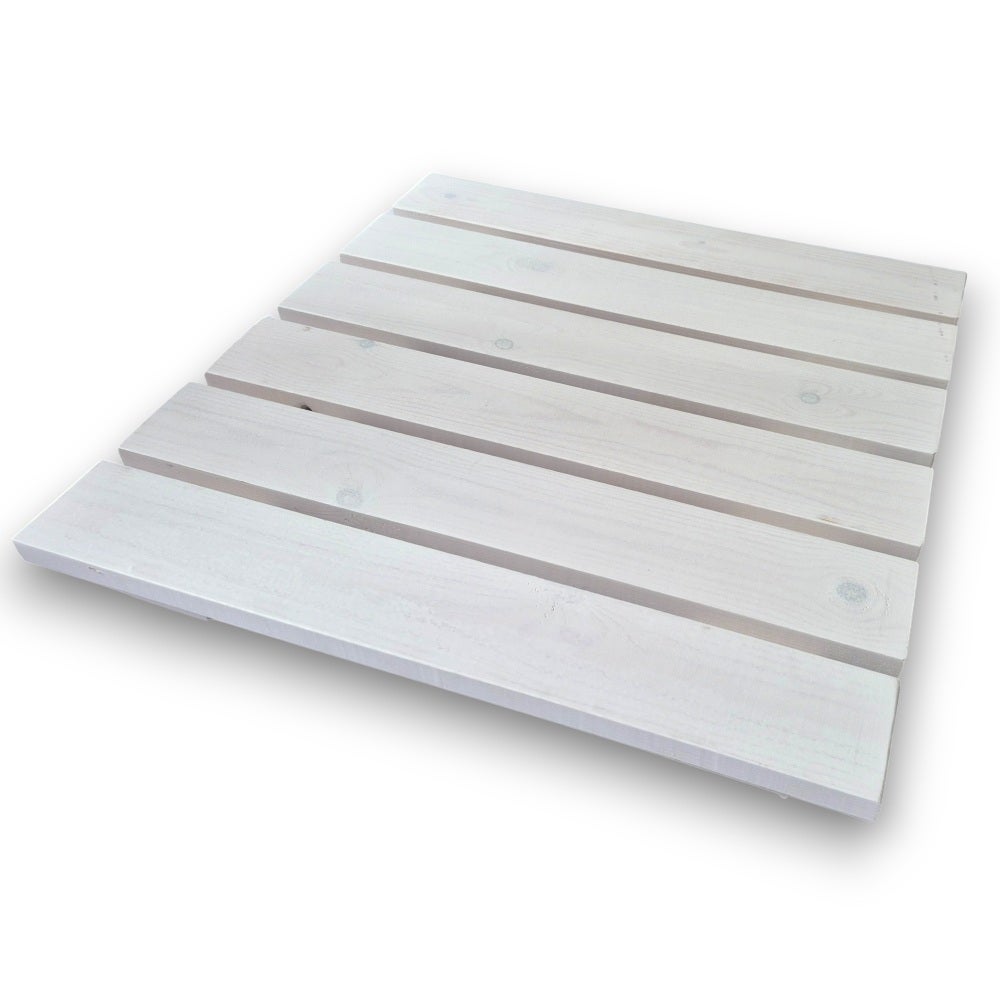 Caillebotis de douche en bois antidérapant Sunwood 60x60 cm - Design ...