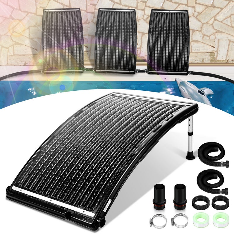 110 x 65 x 15 cm Colector solar Calefacción solar Piscina Placa solar ...