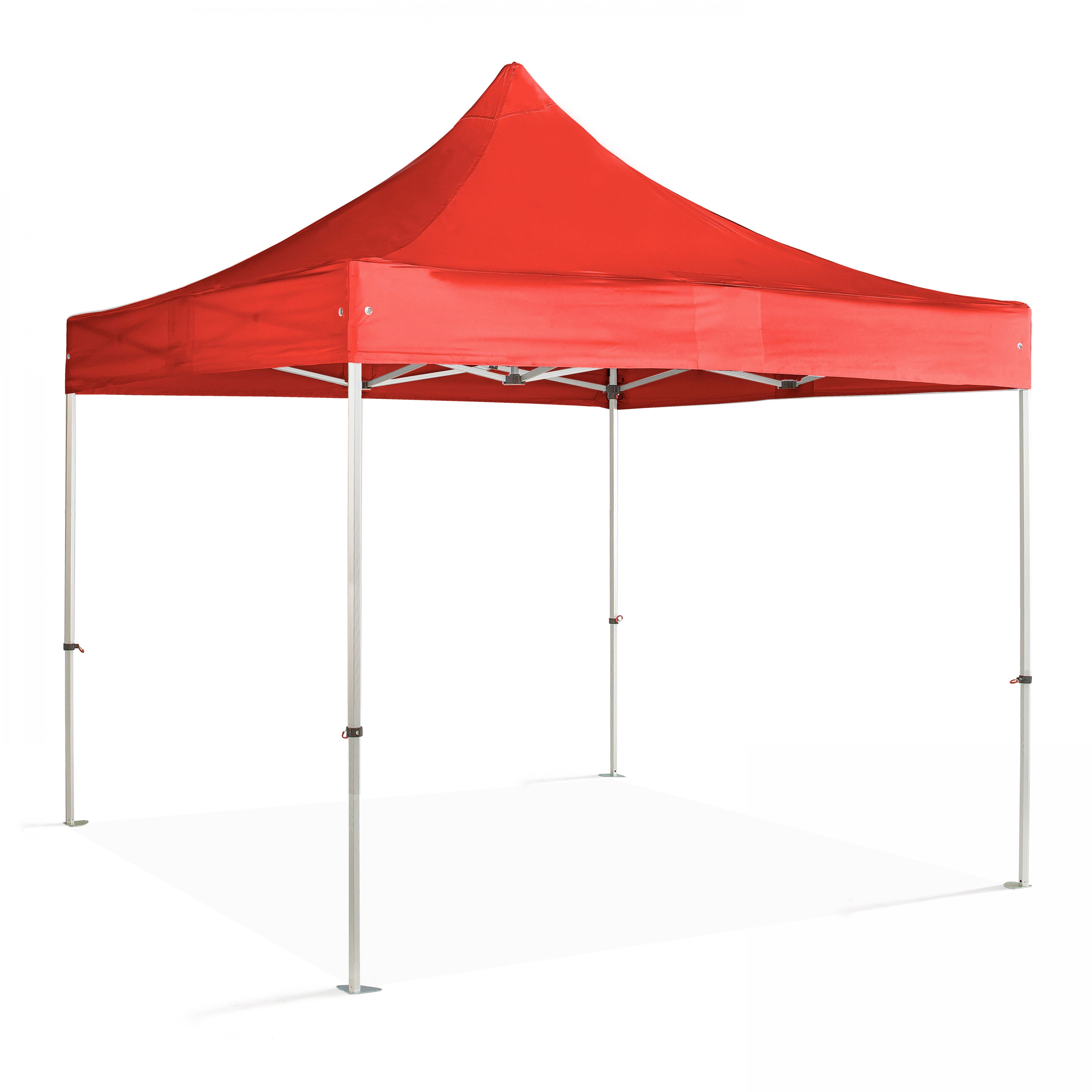 Tente pliante en Aluminium 3x3m rouge | Leroy Merlin