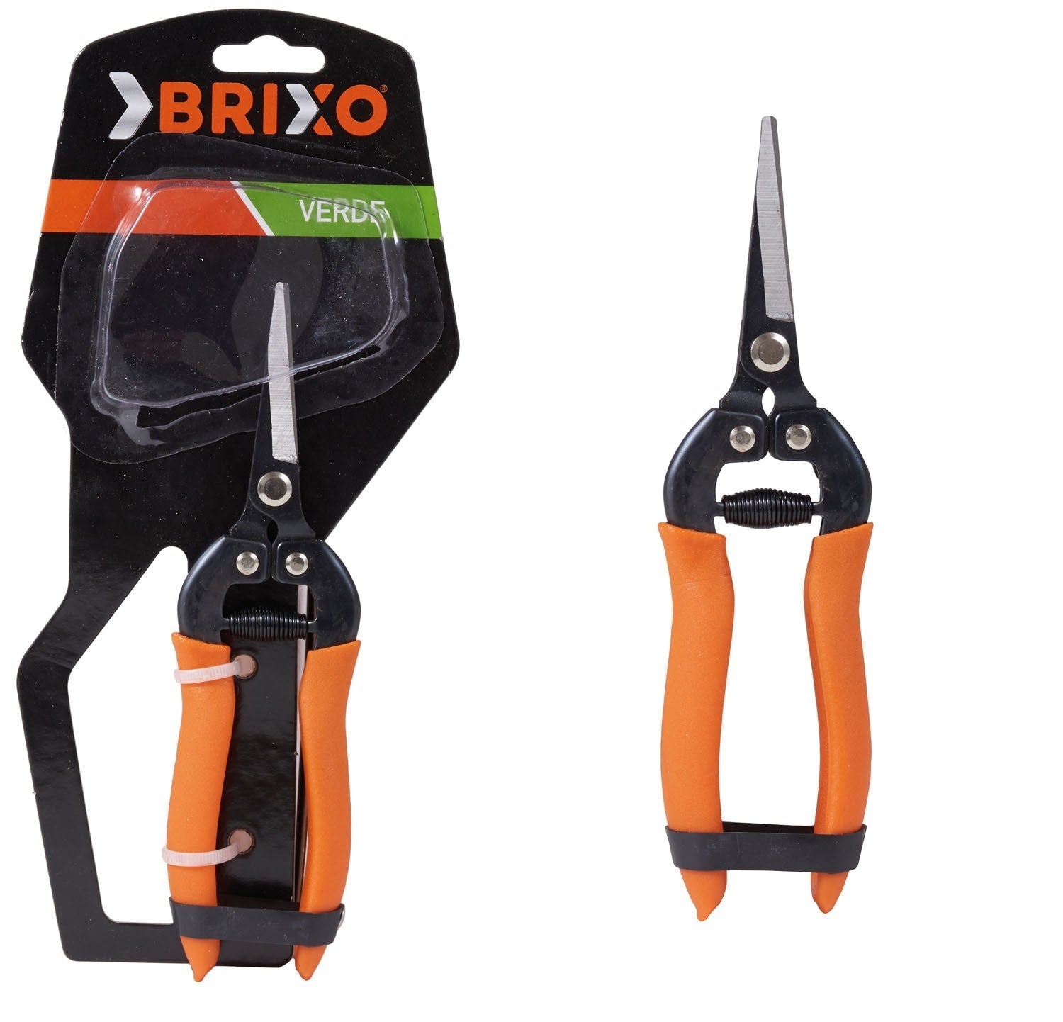 Ciseaux à cueillir les fruits lame droite en acier 18 cm Brixo | Leroy ...