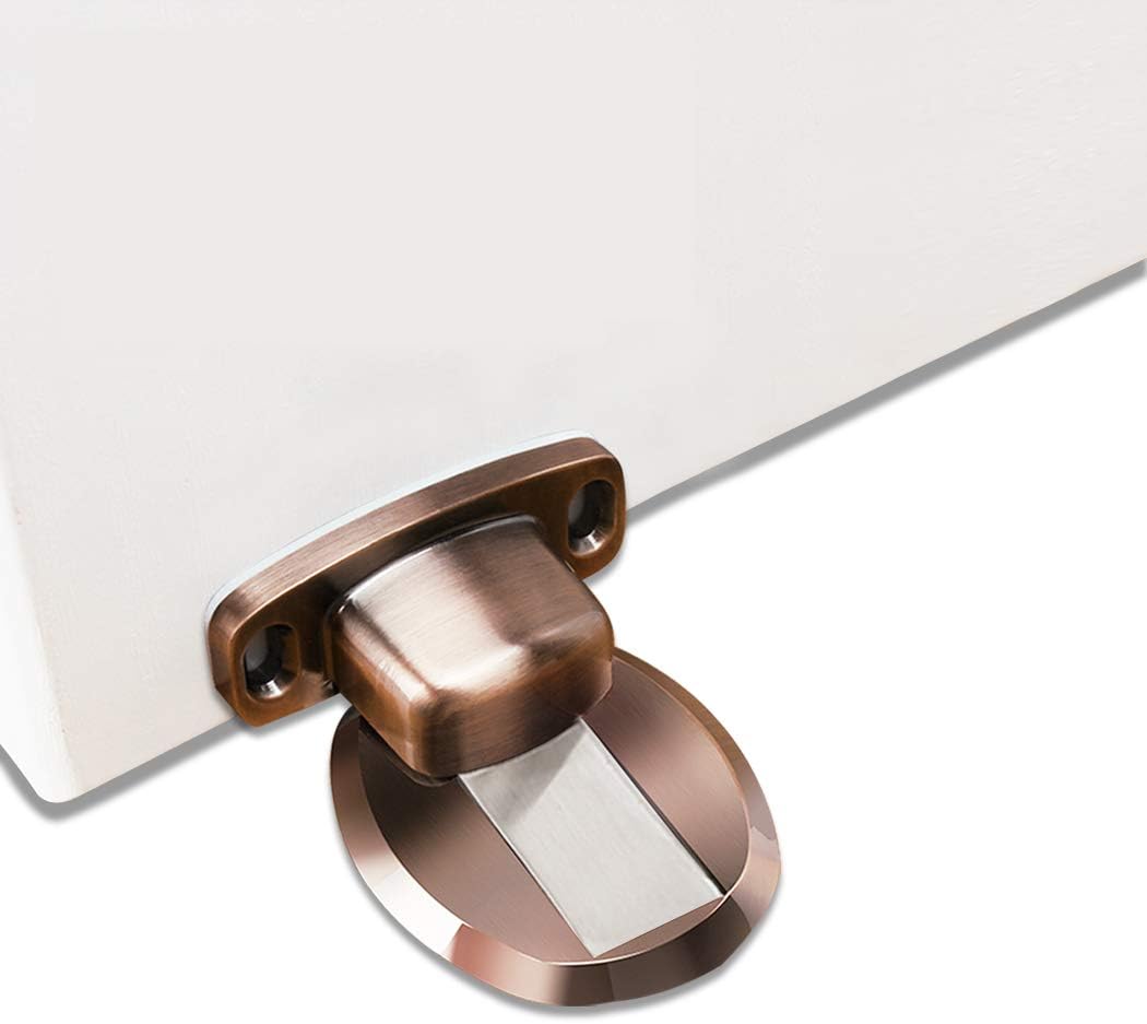 Butée de porte magnétique en métal robuste, butée de porte résistante, avec vis de fixation au ...