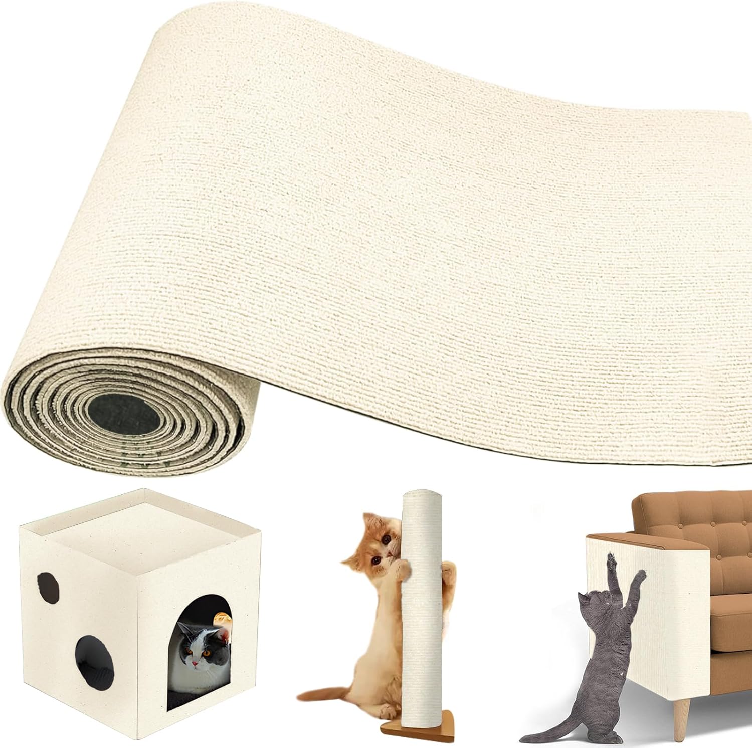 Tapis griffoir autocollant pour chat, protection canapé chat, anti ...