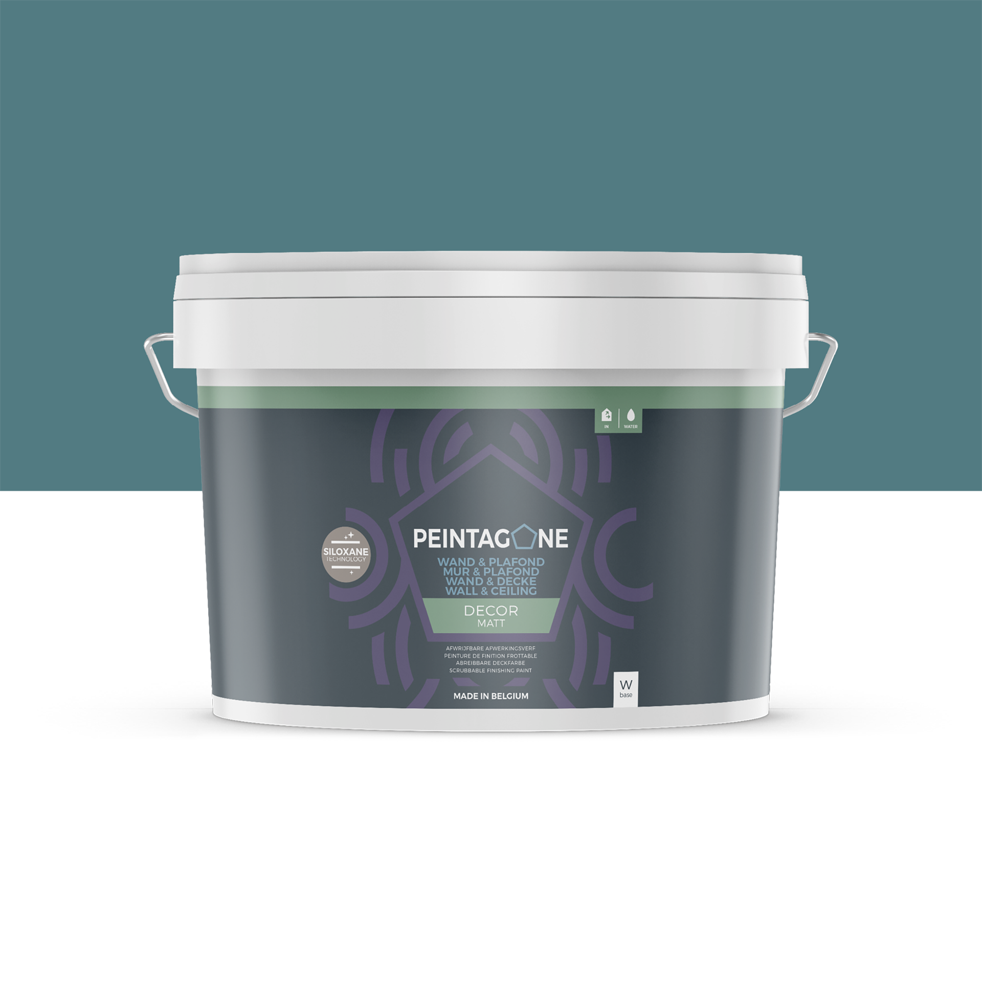 Peinture de finition lavable pour murs & plafonds intérieurs - Decor Matt, 2,5 l, Festive ...