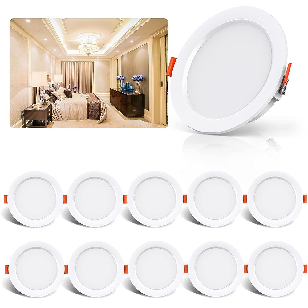 Confezione da 10 Faretti LED da Incasso, 5W Lumen Equivalenti a 50W ...