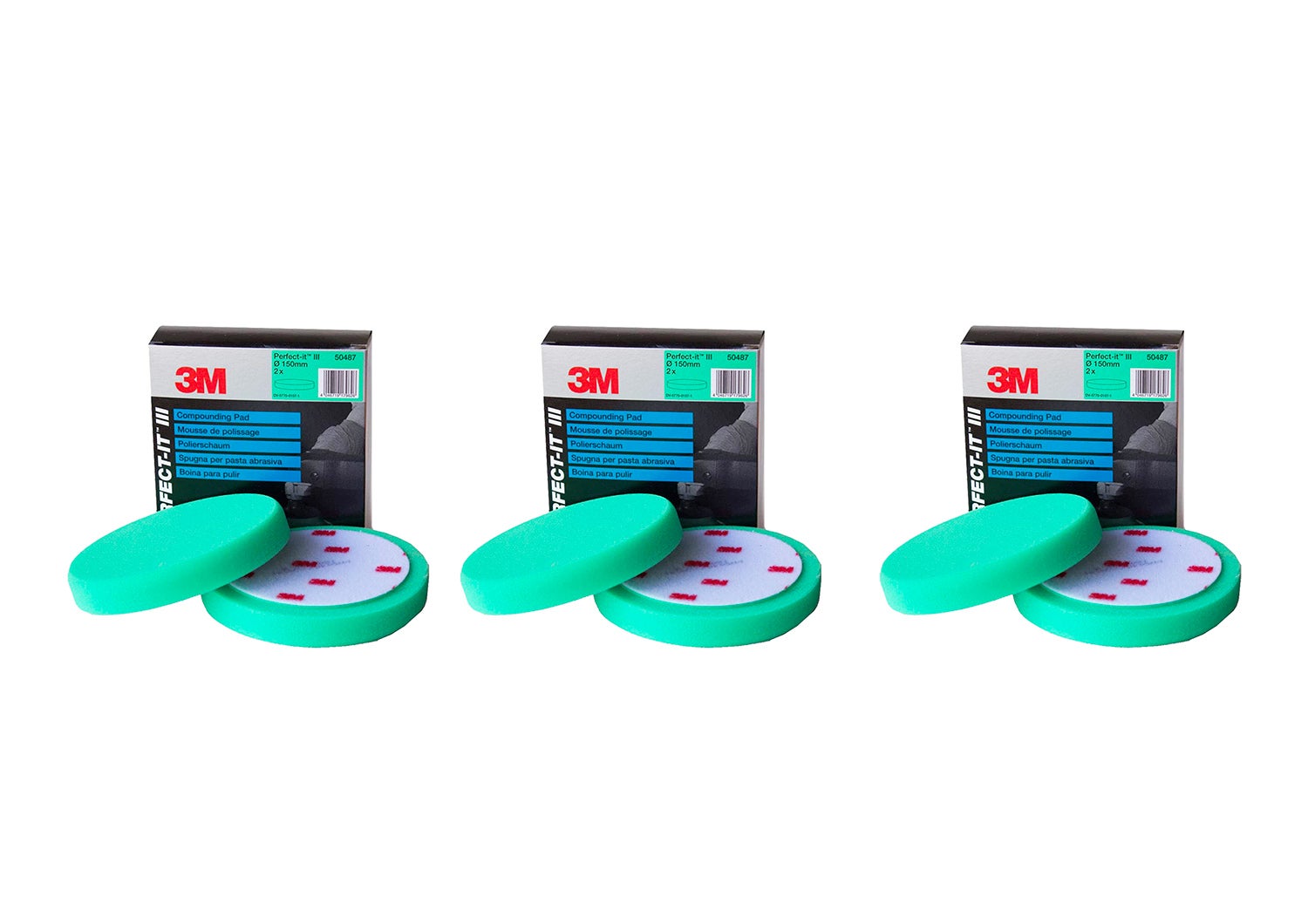 3M 50487 TAMPONE IN SPUGNA PIATTA VERDE 150 MM PEZZI 6 | Leroy Merlin