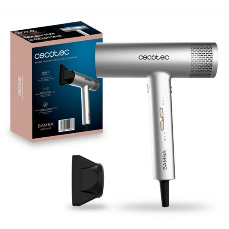 Secador CECOTEC Bamba IoniCare RockStar Aluminum 2000W | Leroy Merlin