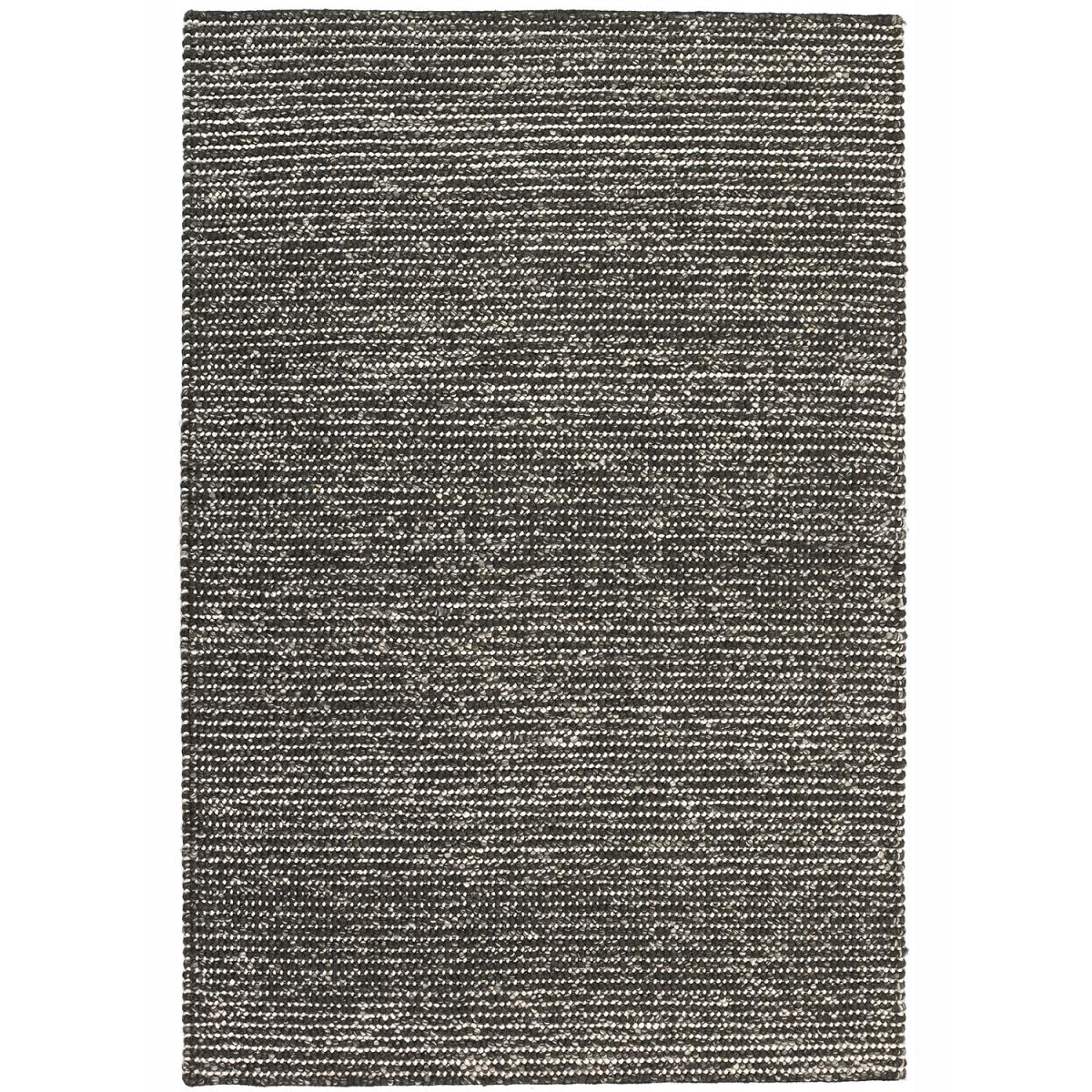 Tapis kilim 200x300 rectangle fait main en laine gris motif uni LOOK ...