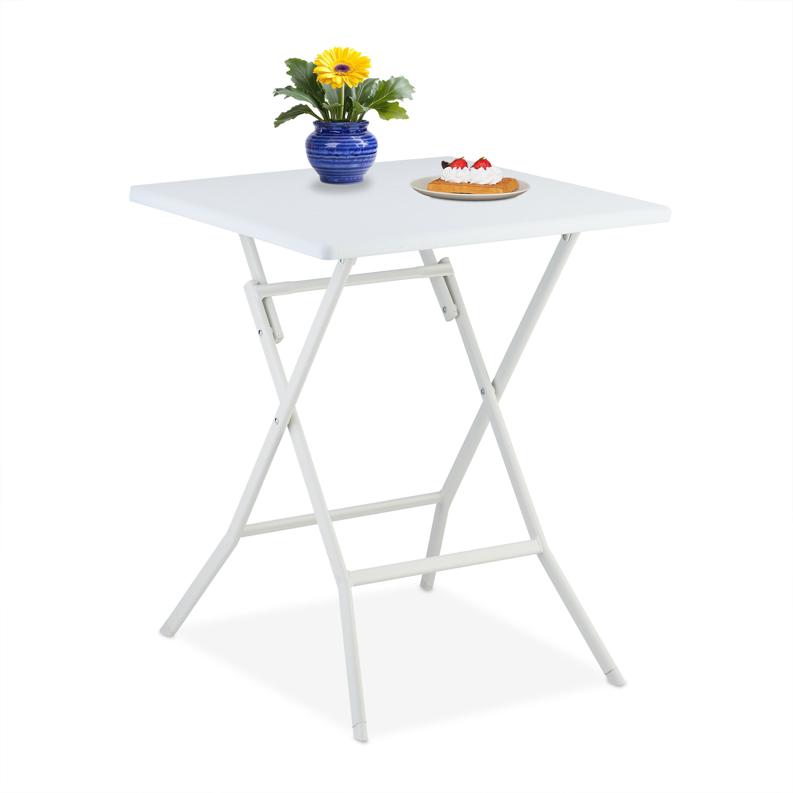 Table de jardin pliante, HxLxP : env. 73x62x62 cm, pour balcon ...