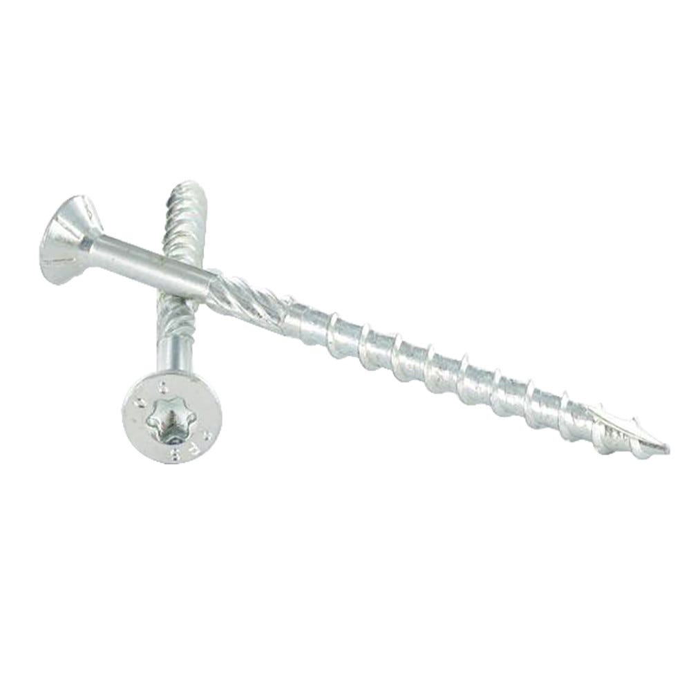 Vis Charpente Tête Fraisée Tf Cranté Torx T30 6x120 Filetée Sur 70