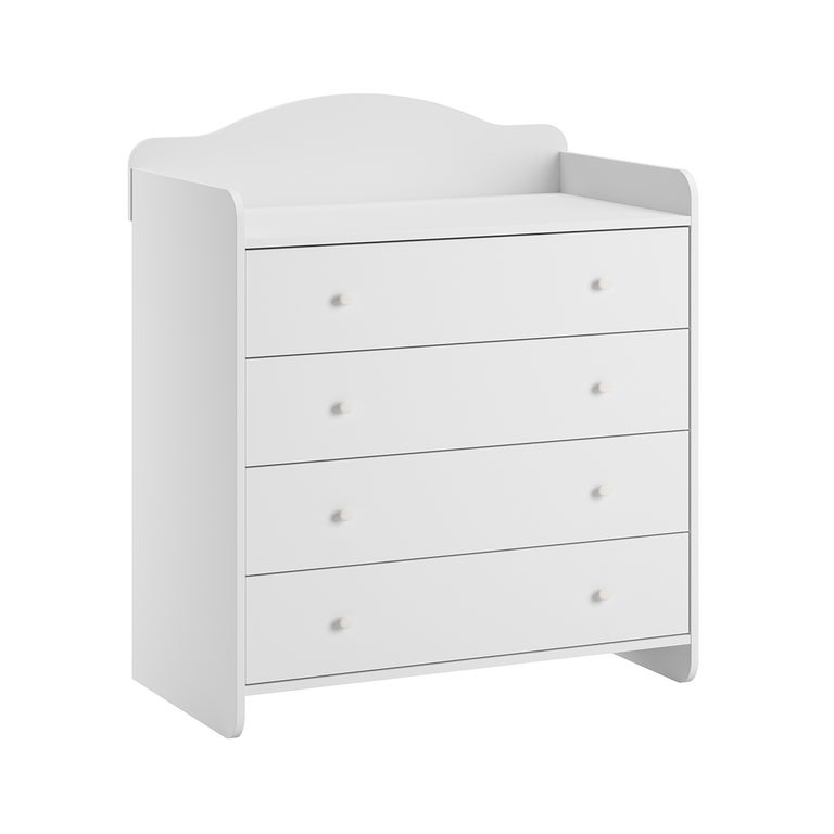 Commode à langer 4 tiroirs Megeve Blanc | Leroy Merlin