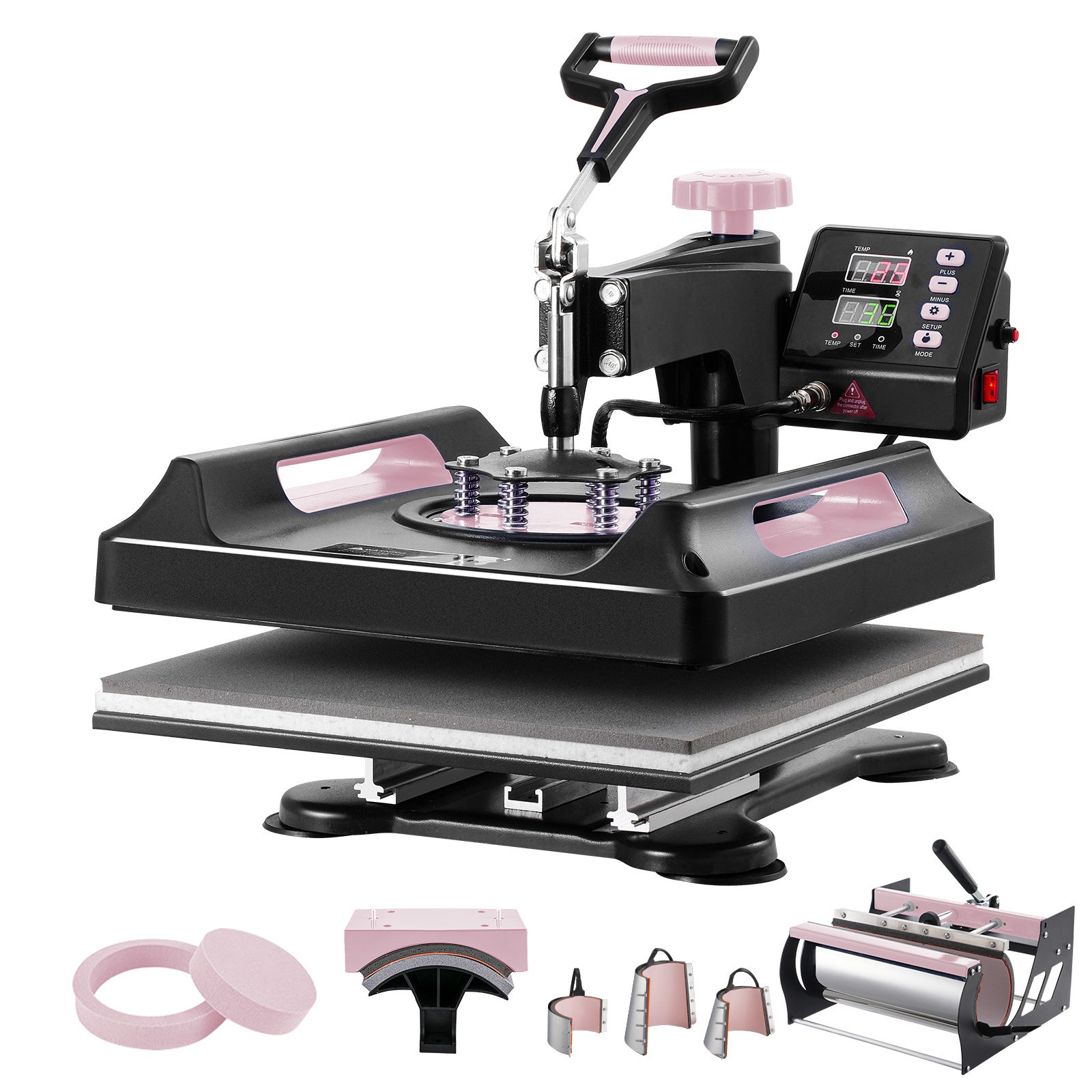 SucceBuy Presse à chaleur 8 en 1 38,1x38,1 cm, machine de transfert ...