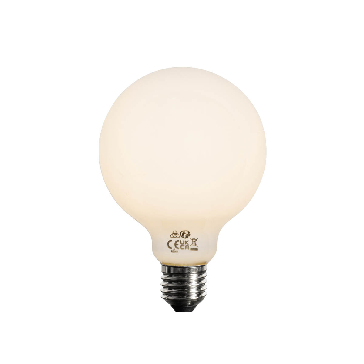 Ampoule LED E27 dimmable opale G95 5W 450lm 2700K | Leroy Merlin