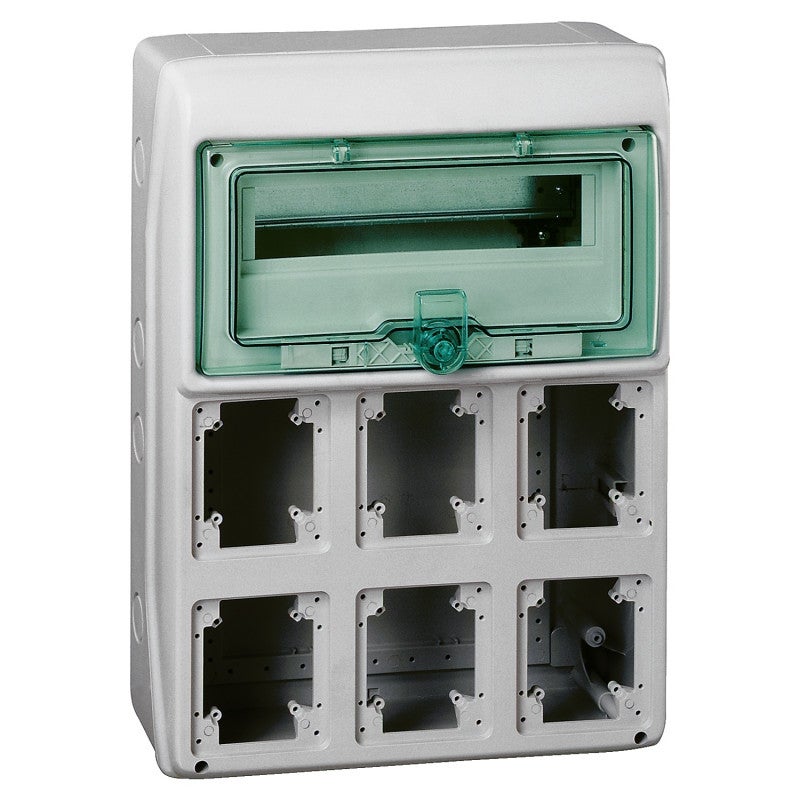 Coffret étanche Kaedra pour prises - 12+1 modules - 6 ouvertures ...