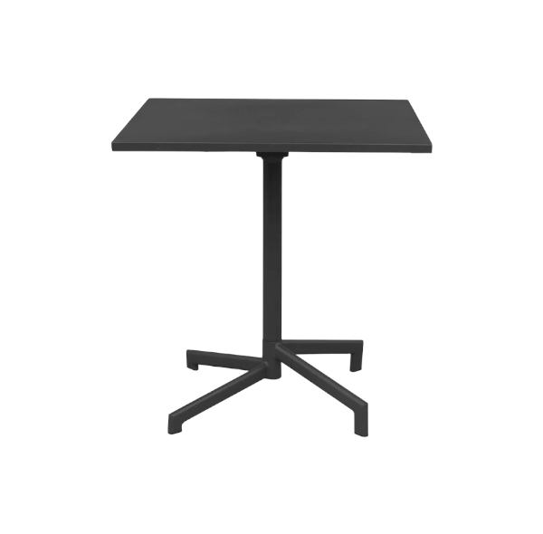 Table de jardin pliante carrée 70x70 cm à faible encombrement avec ...