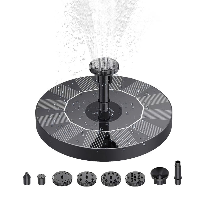 Mini fontaine solaire flottante de 1 W pour petits bains d'oiseaux et ...