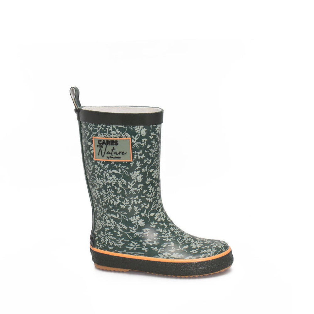 Bottes enfants CARES FOR NATURE Kaki - Taille 27 | Leroy Merlin