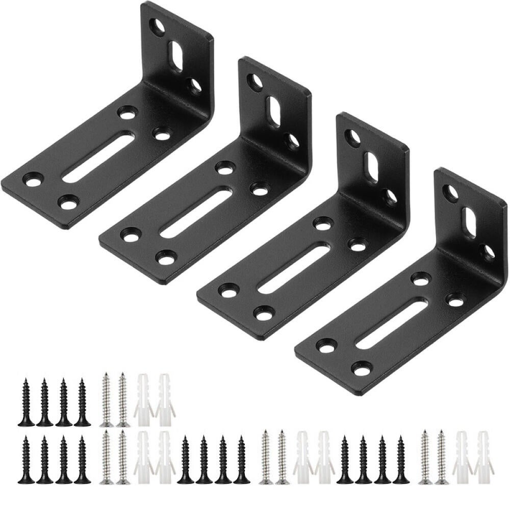 Équerre d'angle en L - Équerre à angle droit avec vis - Pour fixation ...