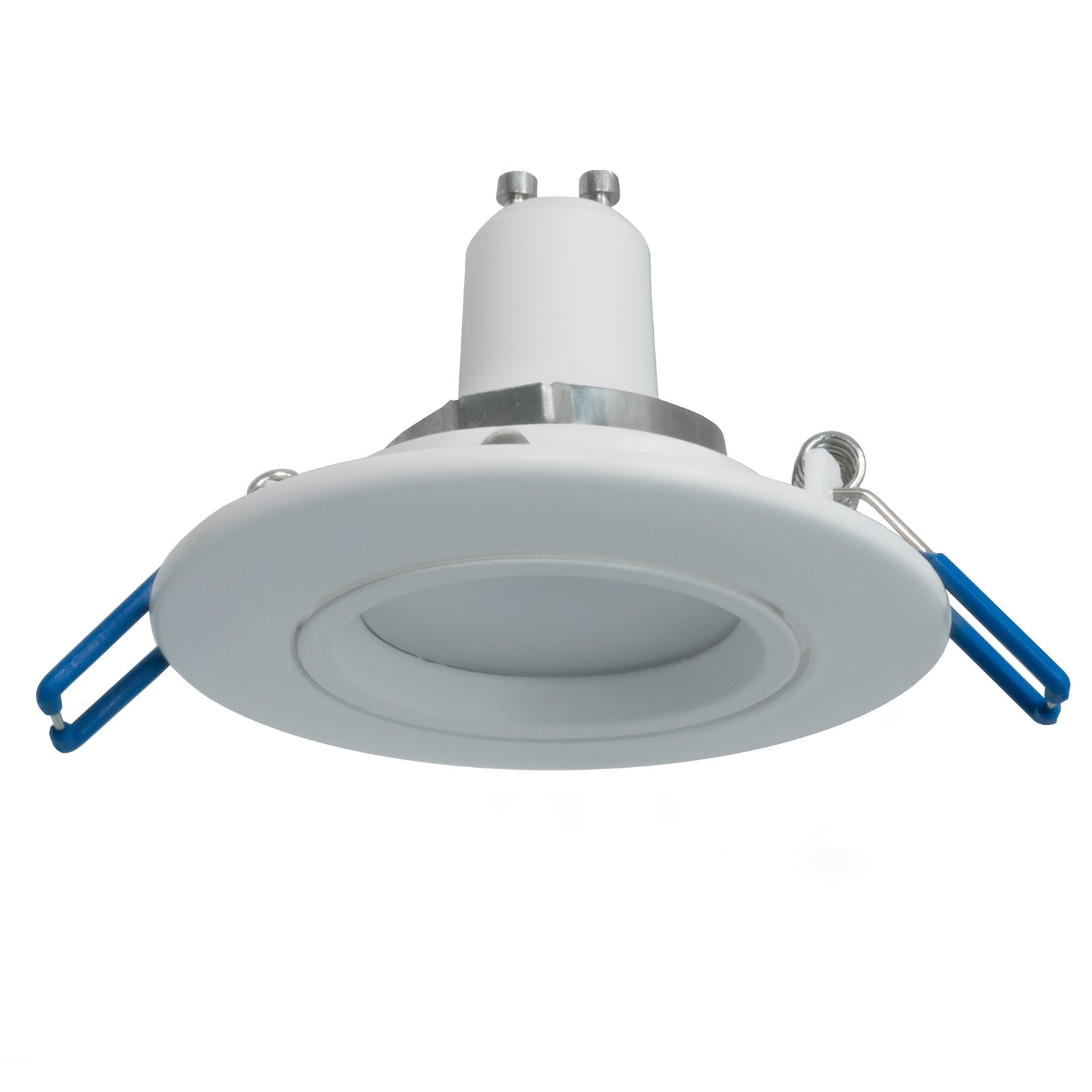 Spot encastré rond 7cm trou LED 6W GU10 plafonnier COULEUR BLANC ...