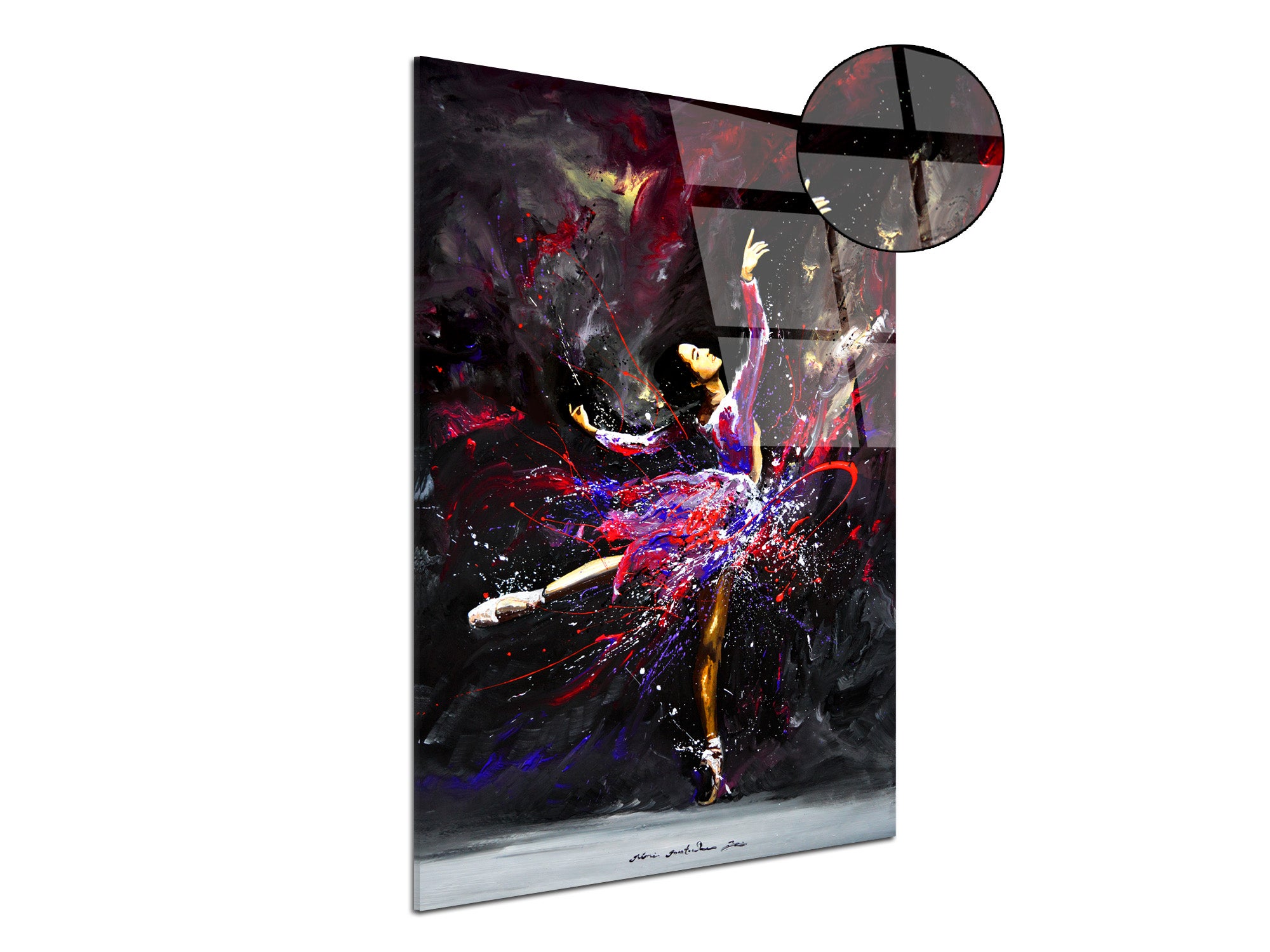 Tableau La Petite French reproduction peinture sur plexi Rémi Bertoche ...