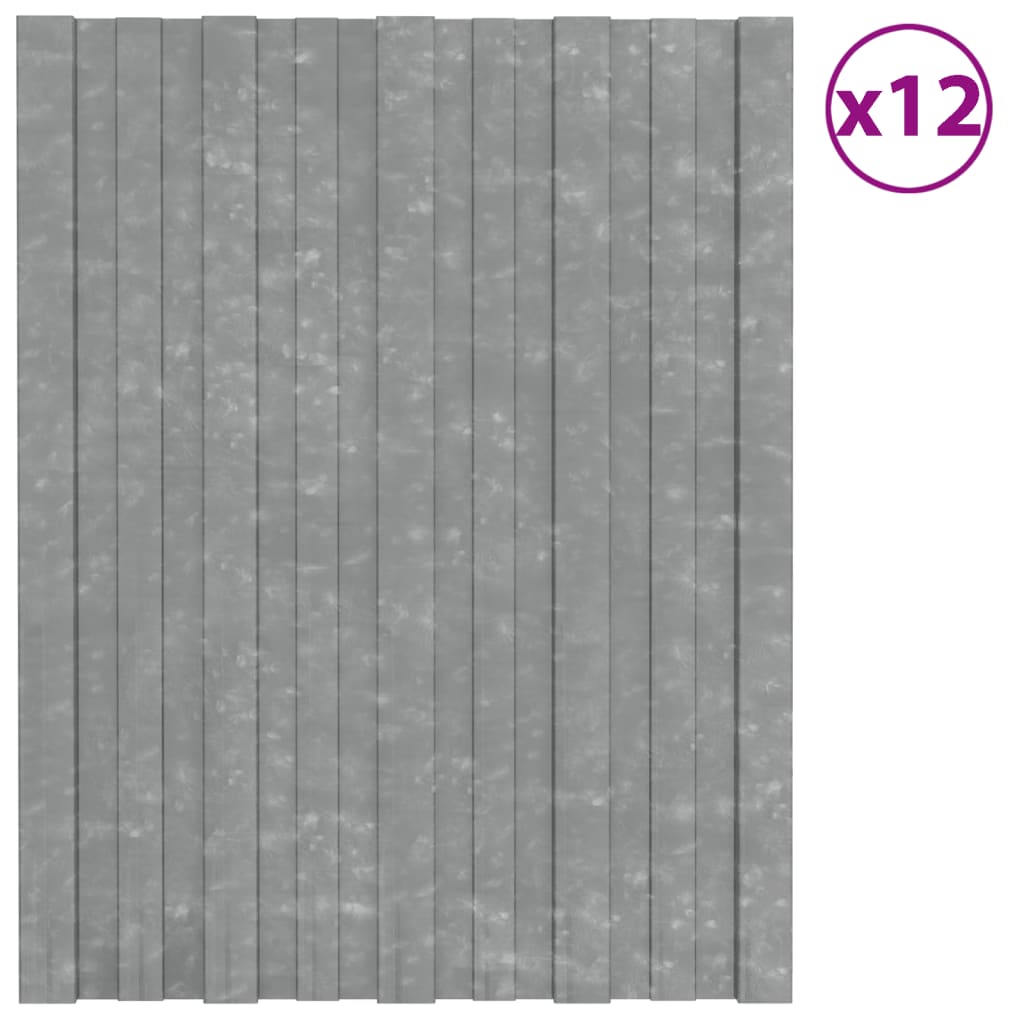 Maison Exclusive - Panneaux de toiture 12 pcs Acier galvanisé Argenté ...