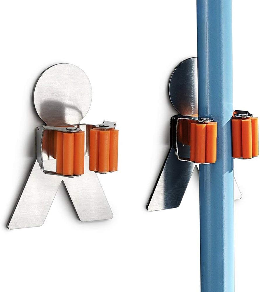 Support de balai et balai Support en mousse et à balai autocollant ...