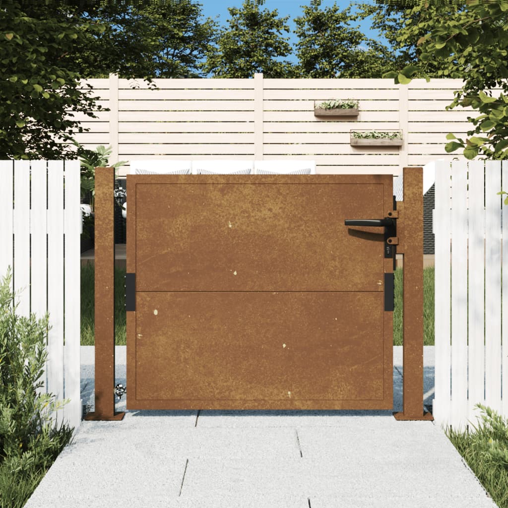 Portail de jardin | Portail de clôture | Portillon de jardin 105x80 cm ...