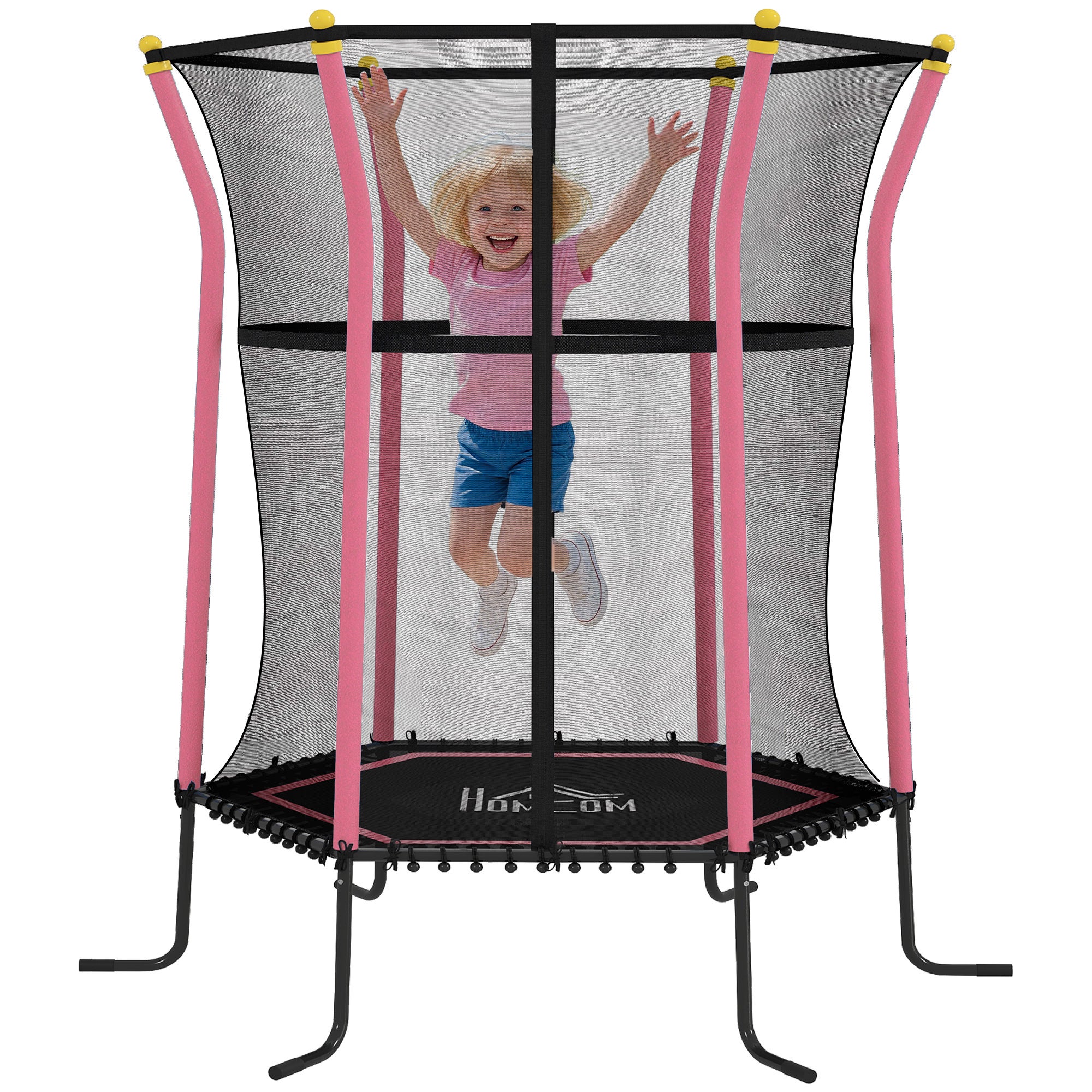 Mini trampoline gonflable pour enfants avec filet de sécurité pour les ...