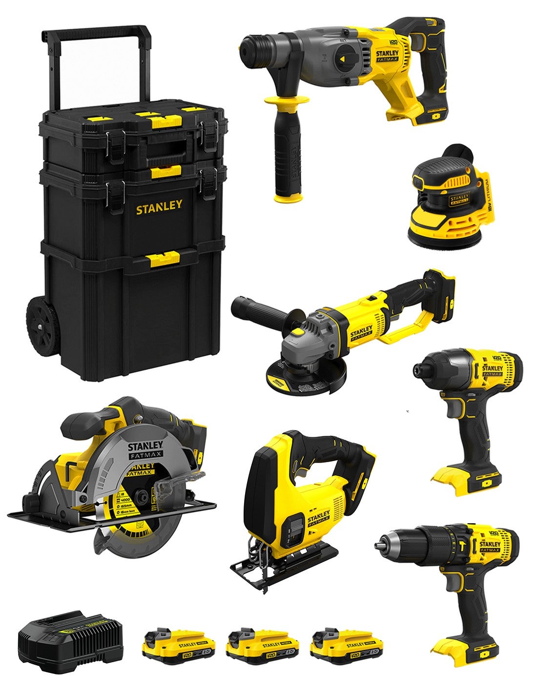 STANLEY FatMax Kit SVK706 (SFMCH900 SFMCG400 SFMCD711 SFMCF800 SFMCS500 ...