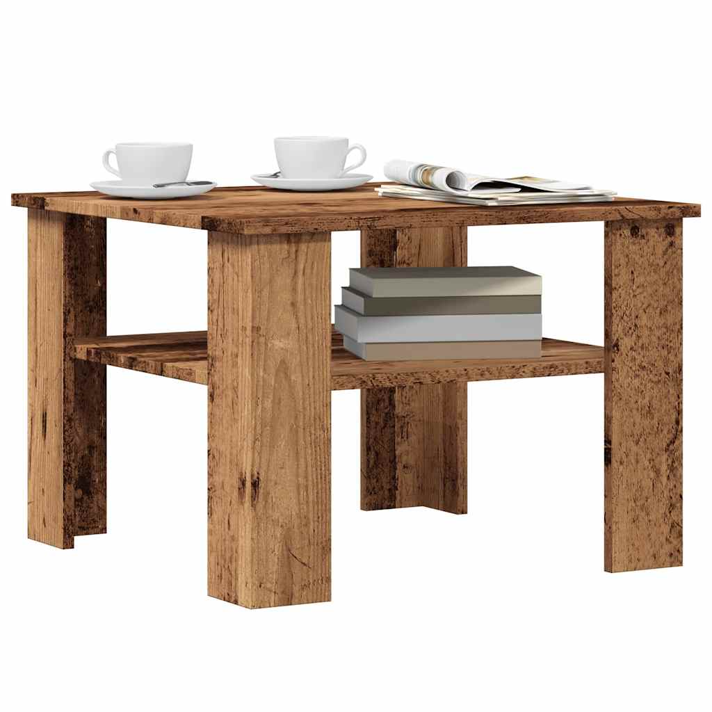 Table basse | Table d'appoint | Table de salon vieux bois 60x60x42 cm ...