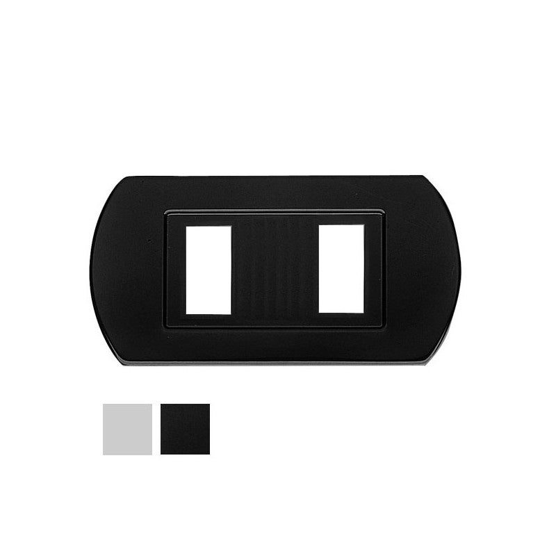 Cache-interrupteur Minny Nylon 2 positions Noir | Leroy Merlin