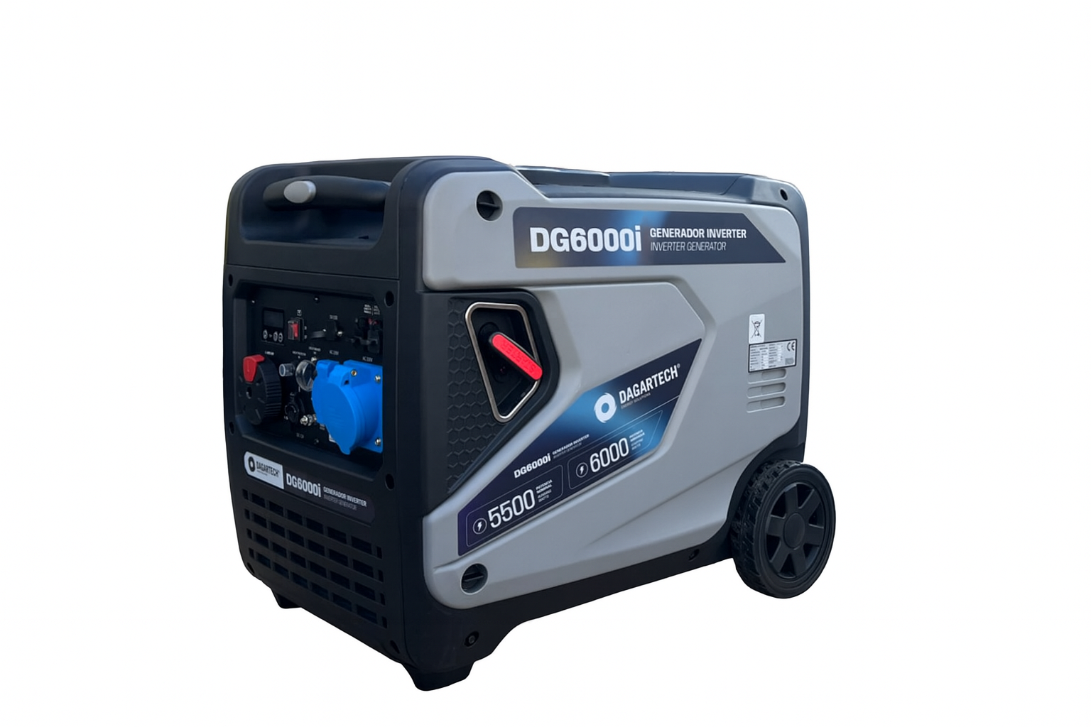 MF - Generador Inverter DG6000i a Gasolina 230V 5,5 kW Continuos 6 kW ...