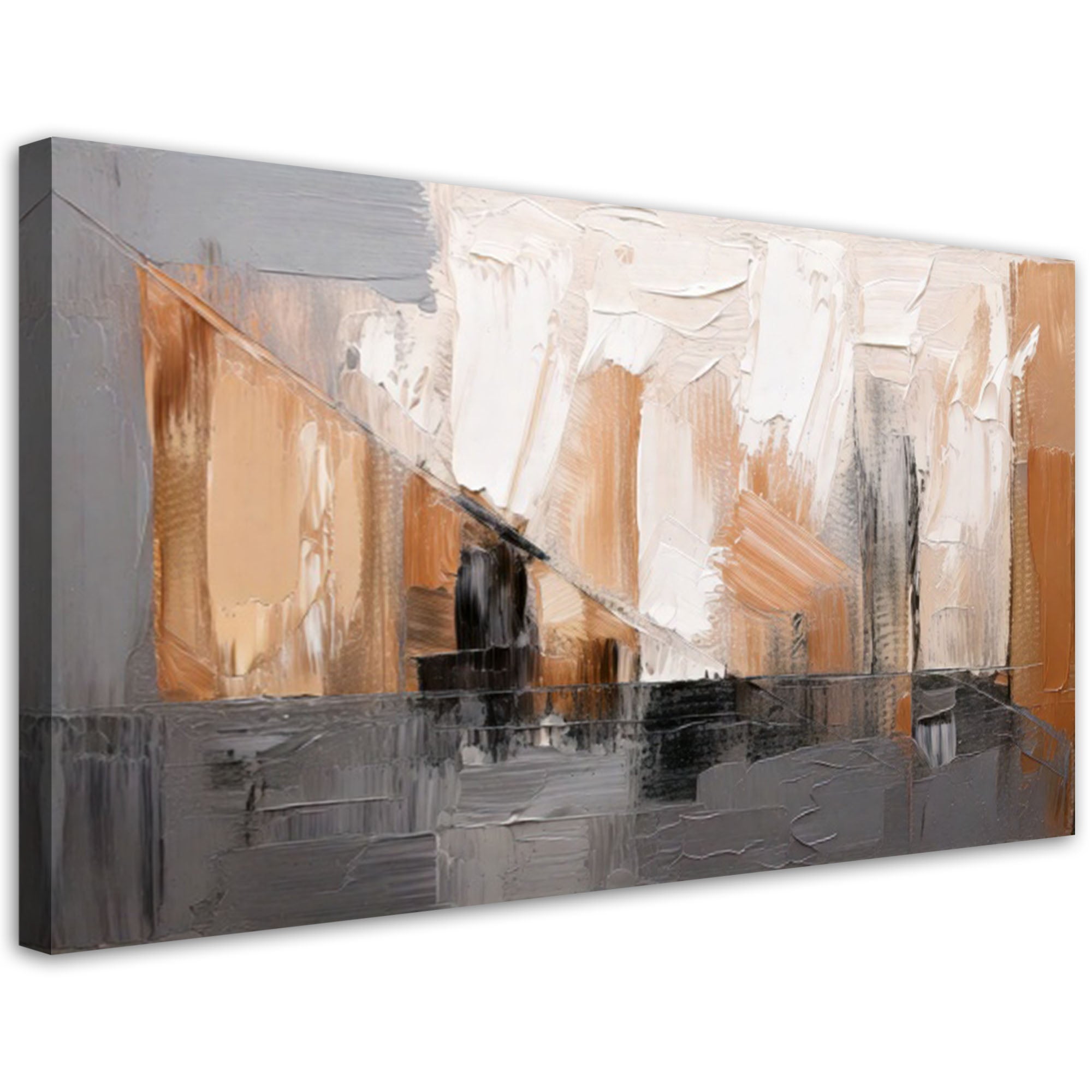 Tableau pour le salon Abstraction Formes géométriques 80x40 | Leroy Merlin