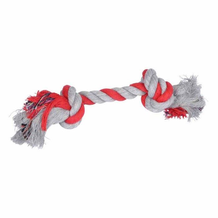 Jouet pour Chien "Corde 2 Nœuds" 17cm Multicolore | Leroy Merlin