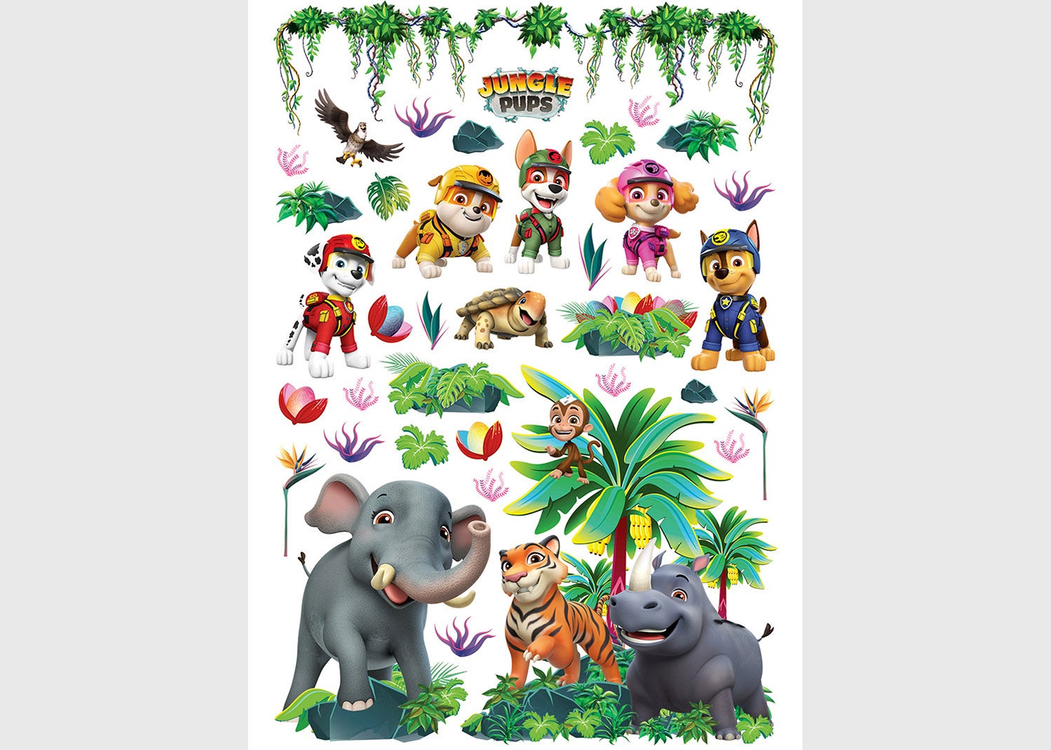 Adesivo da parete PAW Patrol multicolore - 65 x 45 cm - AG Design ...