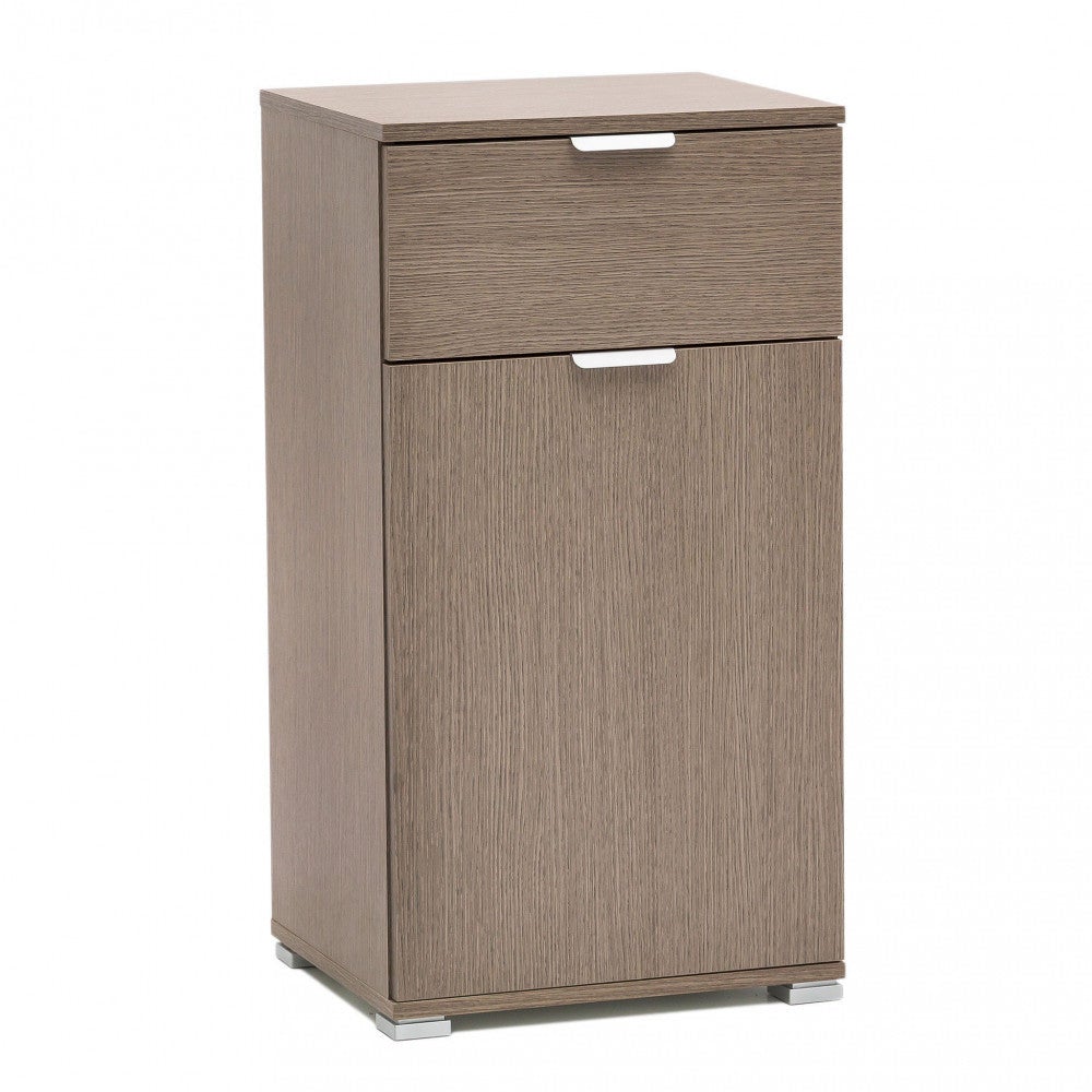 Mobiletto da ingresso casa con 1 anta ed 1 cassetto in legno nobilitato ...