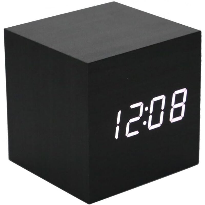 Mini horloge numérique LED avec 3 niveaux de luminosité et commande ...