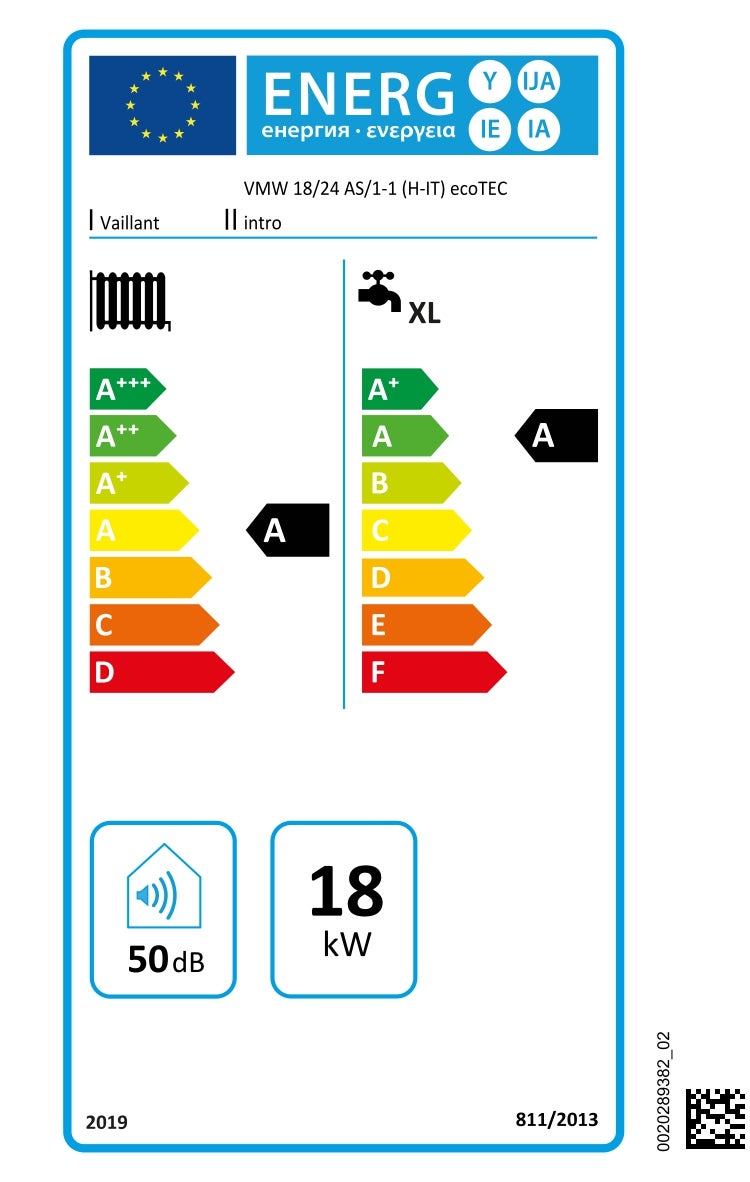 Vaillant ecoTEC intro VMW 18/24 AS Caldaia murale a condensazione ...