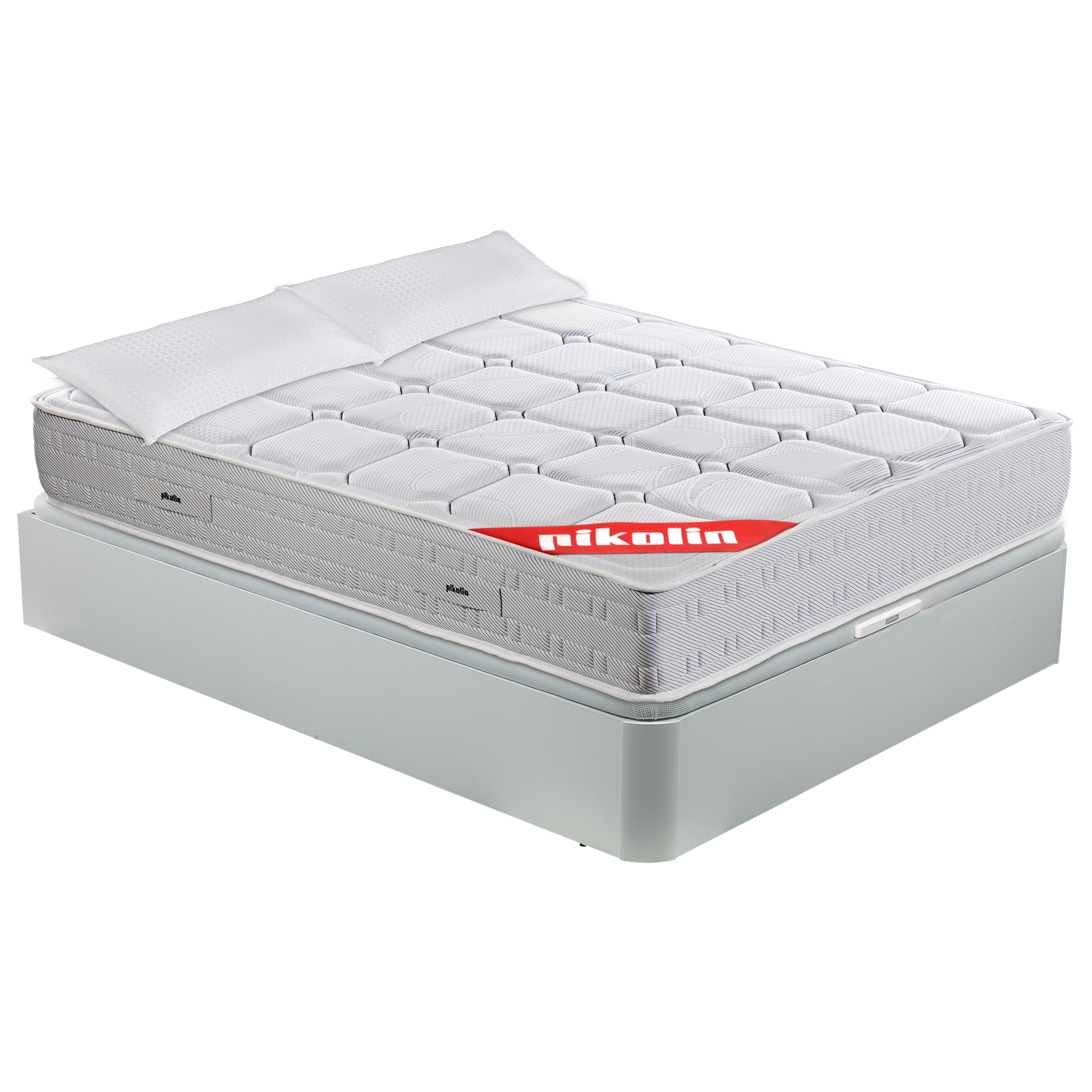 Pack descanso 135x190 colchón gama alta de muelles ensacados 27cm ...