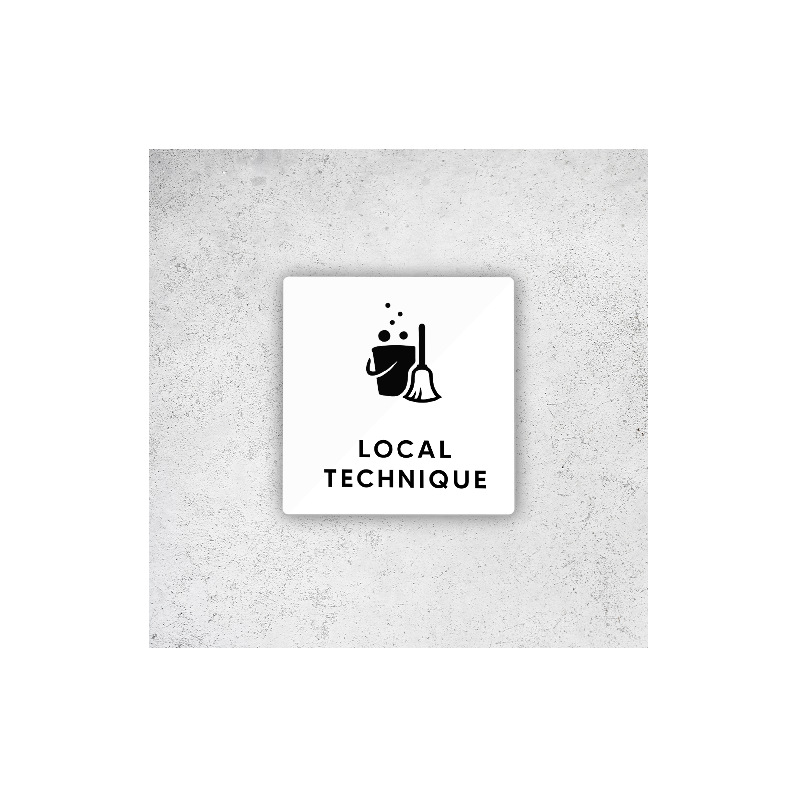 Pictogramme panneau signalétique PMMA - Picto Noir - Modèle Local ...