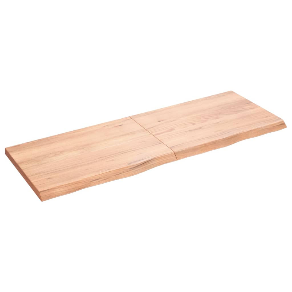 Tablero mesa madera roble tratada marrón claro 140x50x(2-4) cm | Leroy ...