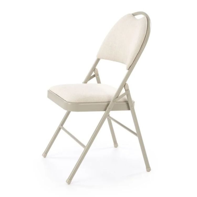 Krzesło tapicerowane K566 beżowe składane - Leroy Merlin