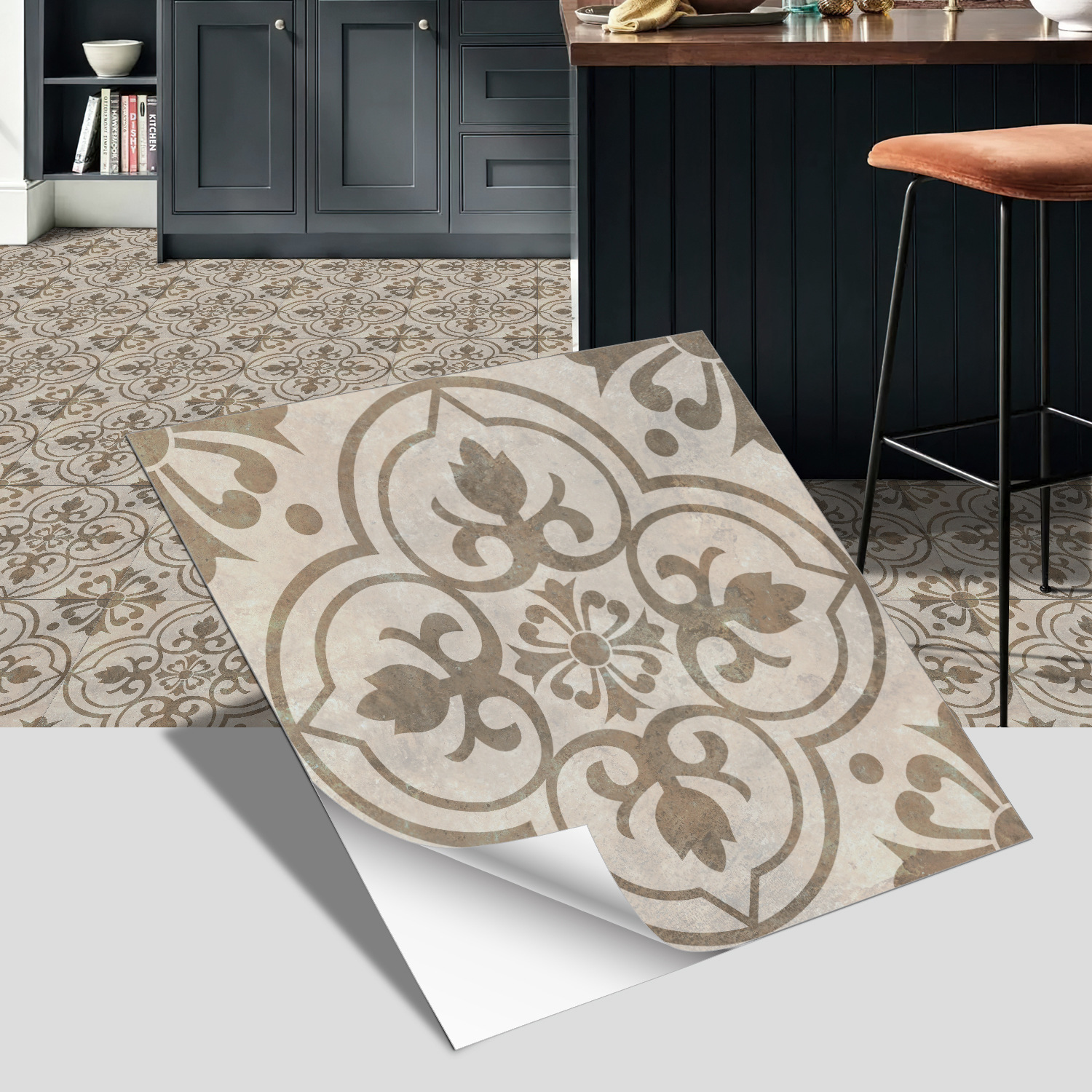 Autocollants de sol auto-adhésifs, autocollants muraux givrés ...