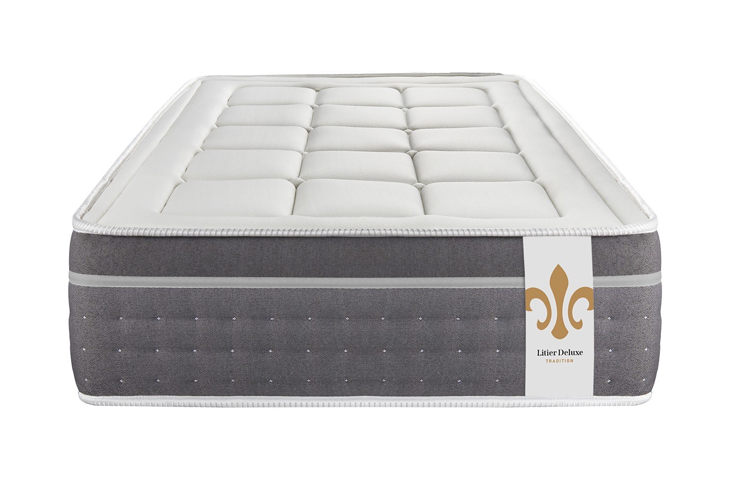 Matelas 90 x 200 cm Trente - Ressorts ensachés et mémoire de forme - Ep. 30 cm - Equilibré - 7 ...