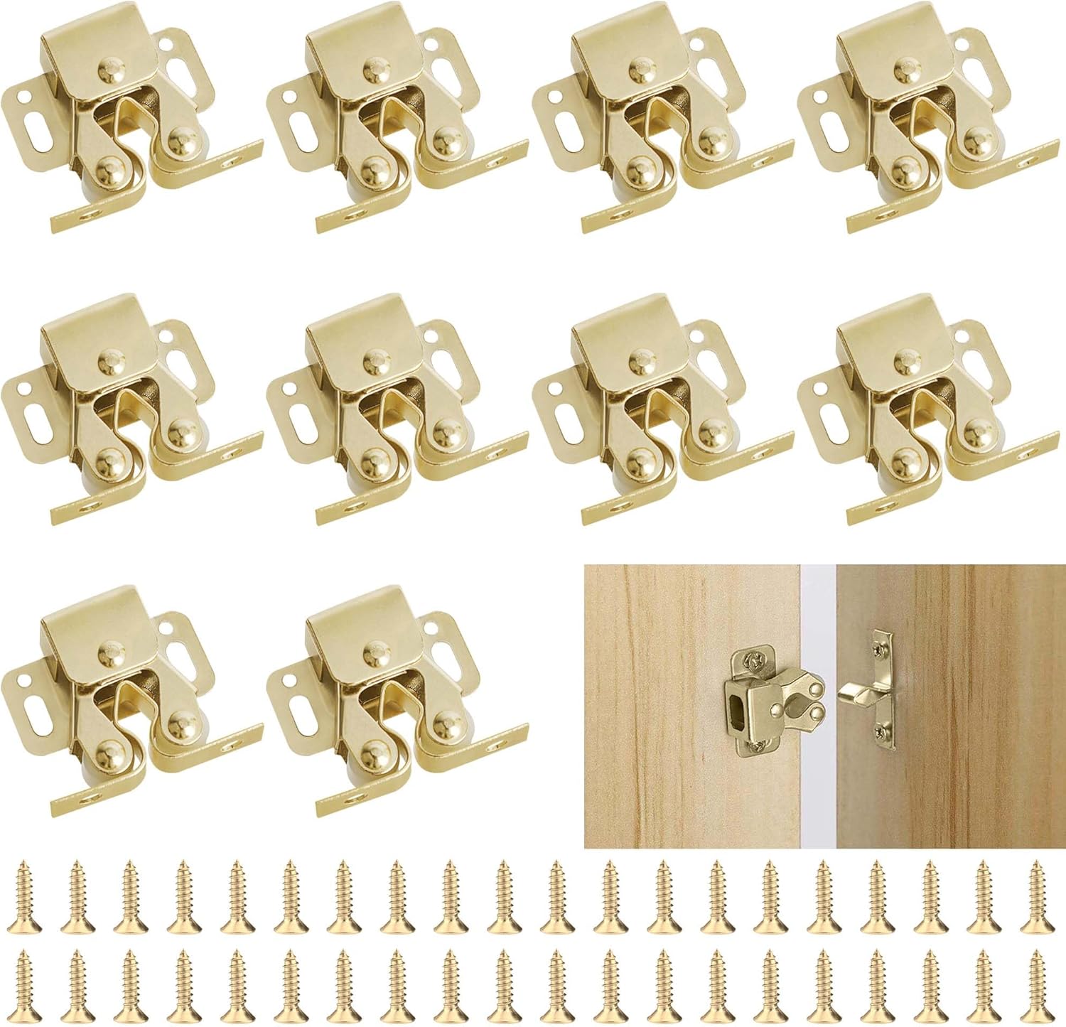 Lot de 10 serrures de porte de meuble, serrures de porte d'armoire ...