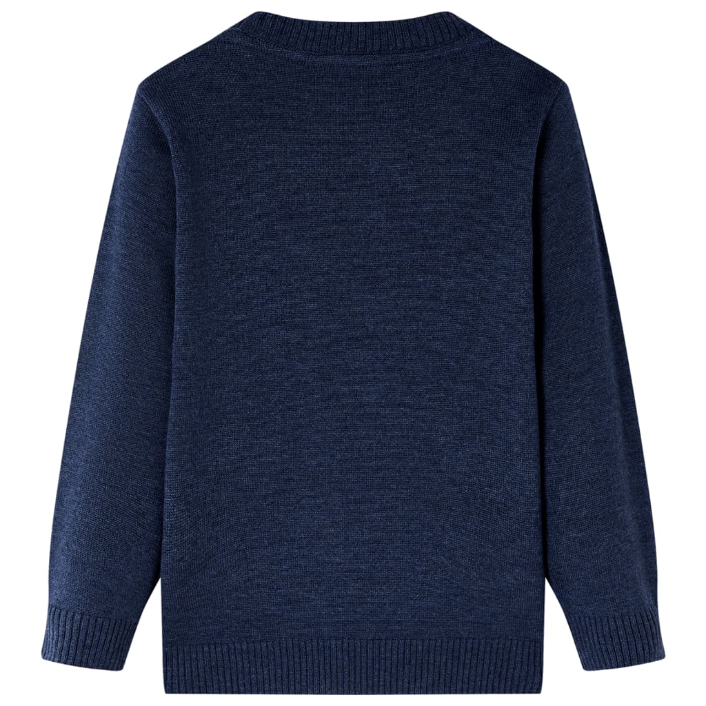Pull-over tricoté pour enfants bleu marine 128 Unico / Azul | Leroy Merlin