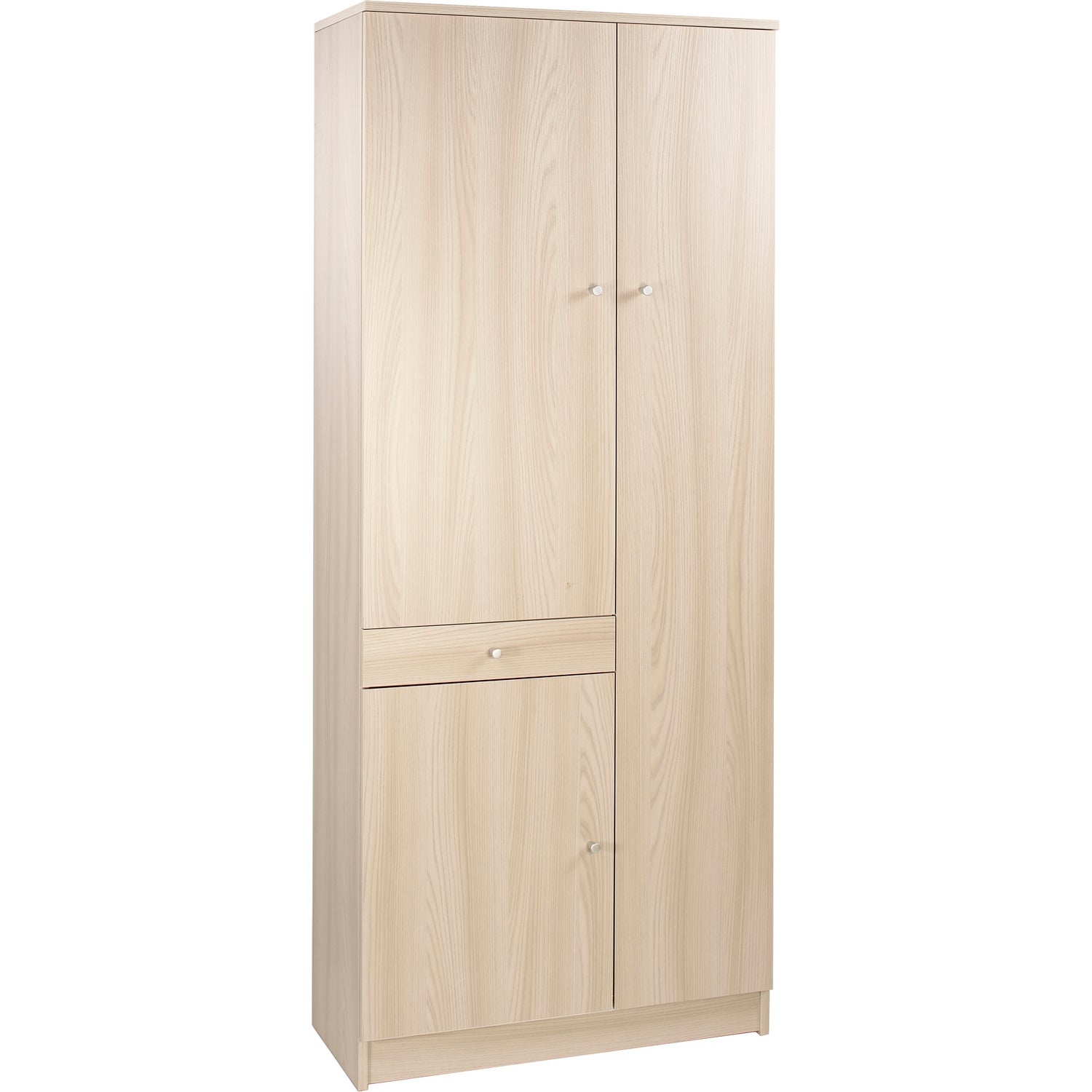 Armoire polyvalente 6 étagères avec tiroir 3 portes WIlton | Leroy Merlin